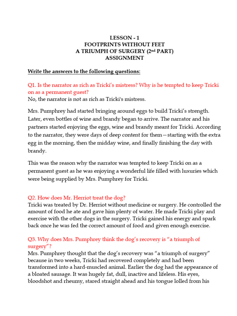 Mrs. Pumphrey's Triumph in Dog Recovery | PDF | Dogs