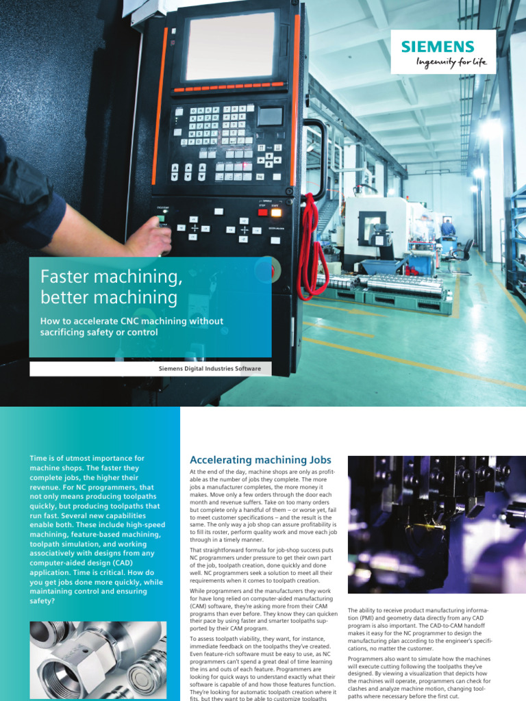 Siemens SWFastermachiningbettermachining EB82346 C3 ED | PDF | Computer ...