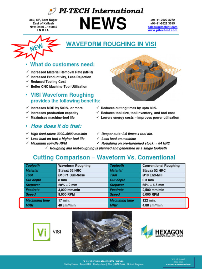 Visi News - Waveform Roughing - 2022 - 1 | PDF | Machine Tool | Machining
