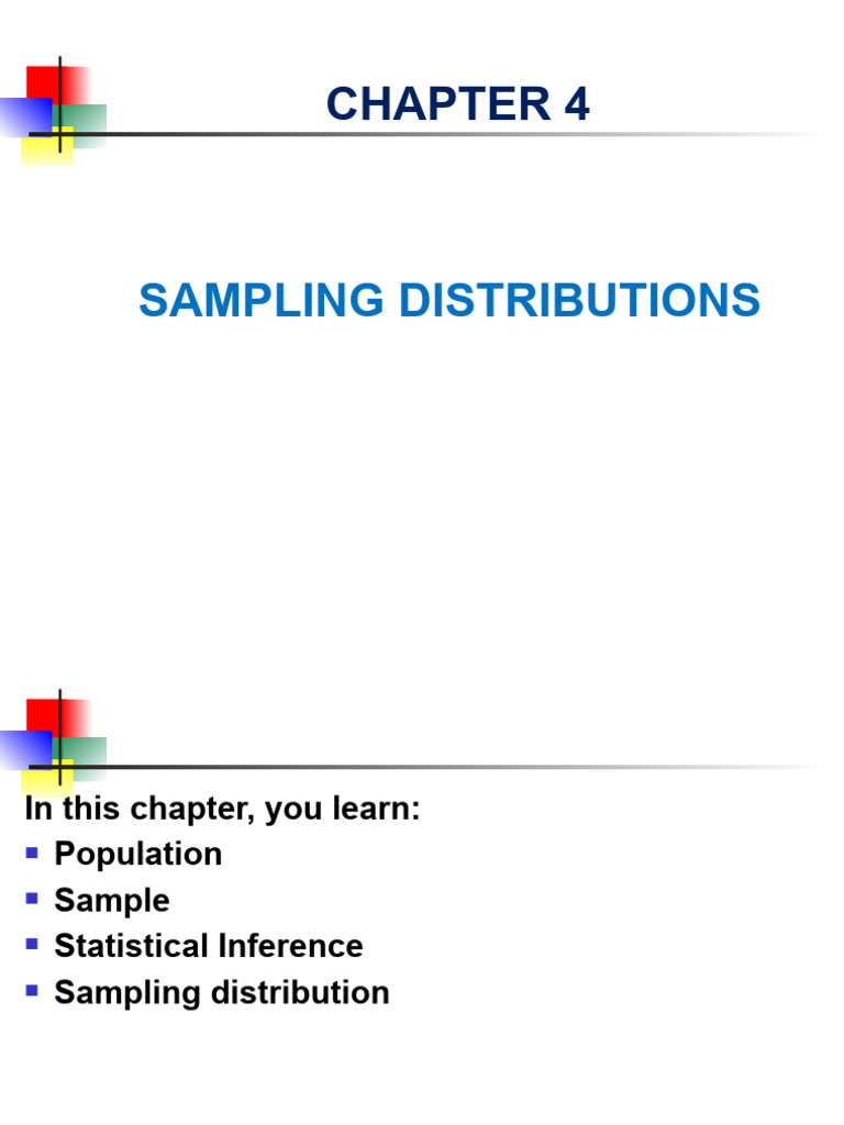 Understanding Sampling Distributions | PDF | Statistics | Estimator