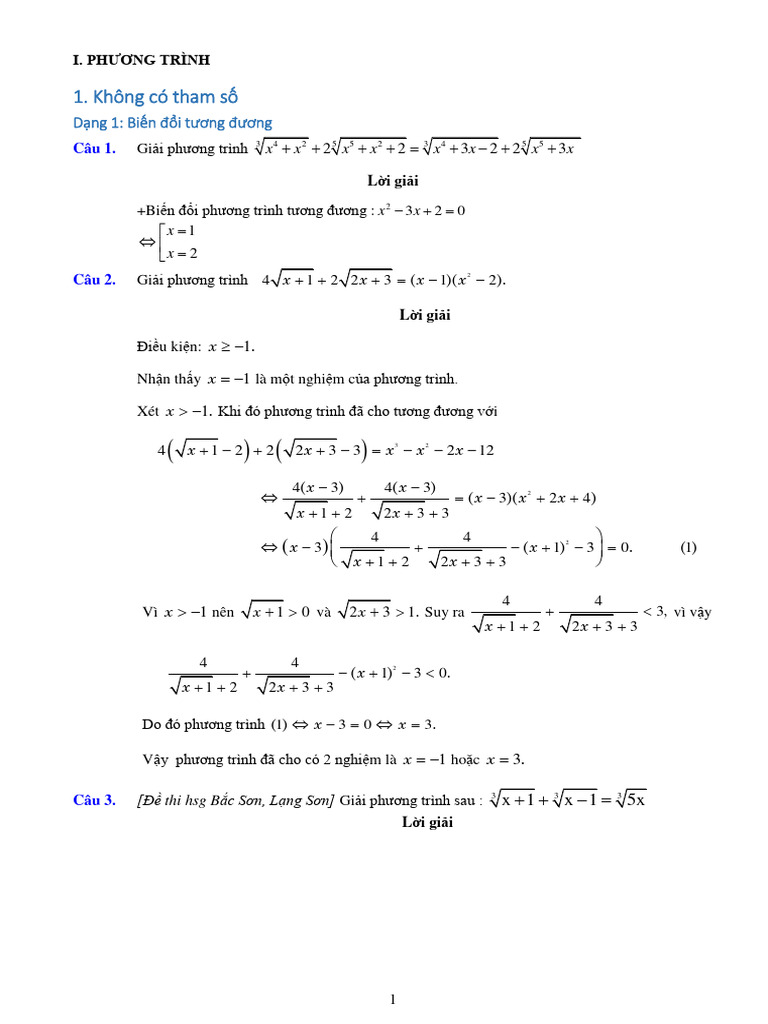 Chuyên Đề Hsg Phần Pt - Bpt 11 | PDF