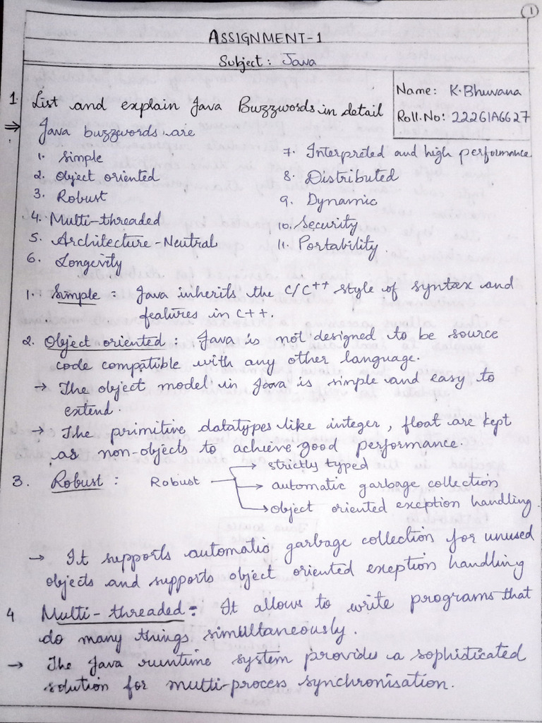 JAVA Assignment -1 (1) | PDF