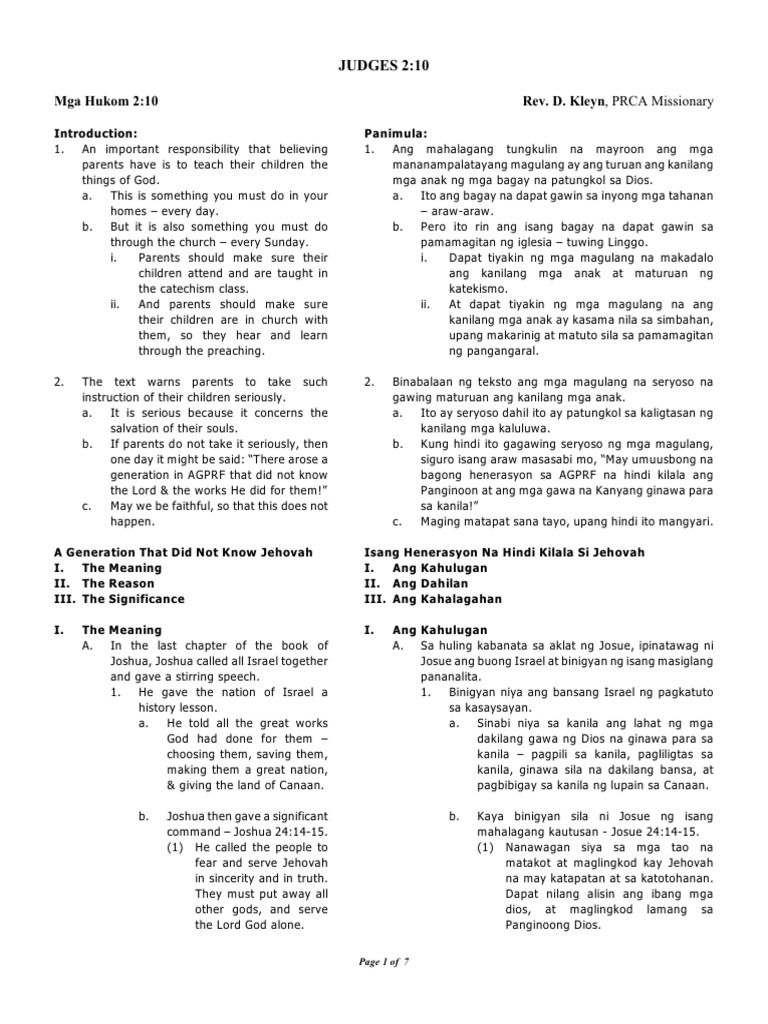 judges-2-10-tagalog-sermon | PDF