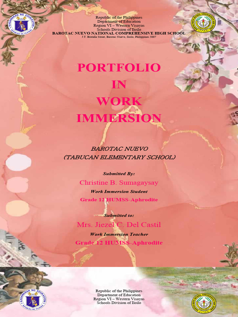 Christine Portfolio Immersion | PDF