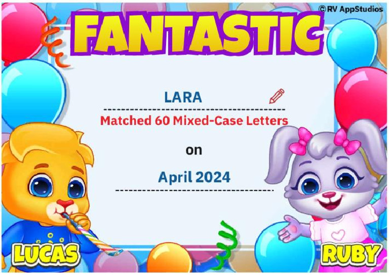 ABC Kids - Tracing & Phonics Certificate | PDF