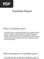 Feasibility Reports and Proposals | PDF | Feasibility Study | Business