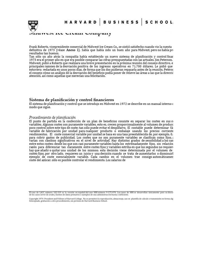 Midwest Ice Cream (A) | PDF | Presupuesto | Publicidad