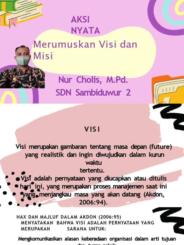 Aksi Nyata - Nur Cholis - Visi Dan Misi Sekolah | PDF