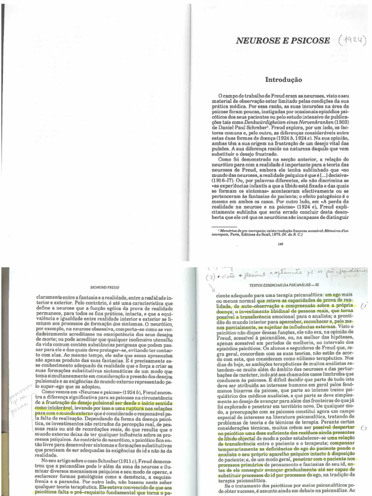 Freud, Neurose e Psicose | PDF