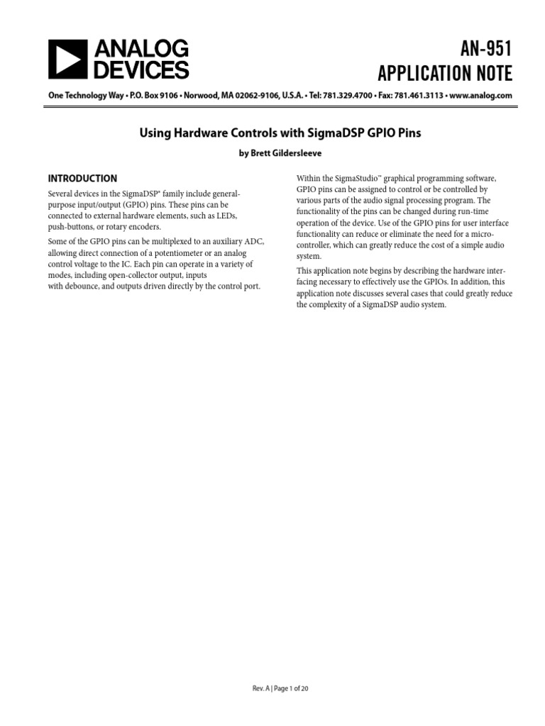 An 951 | PDF | Analog To Digital Converter | Switch