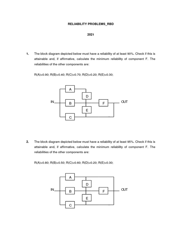 RBD Problems 2021 | PDF | Statistics | Probability Theory