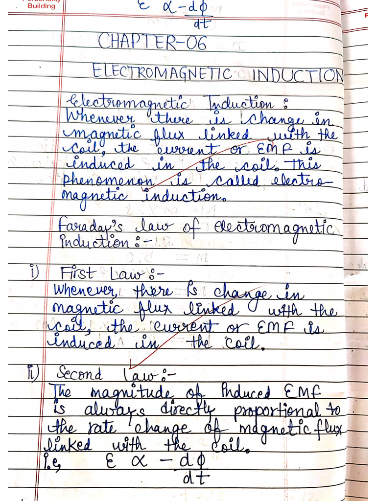 Xii CH 6 Electromagnetic Induction | PDF