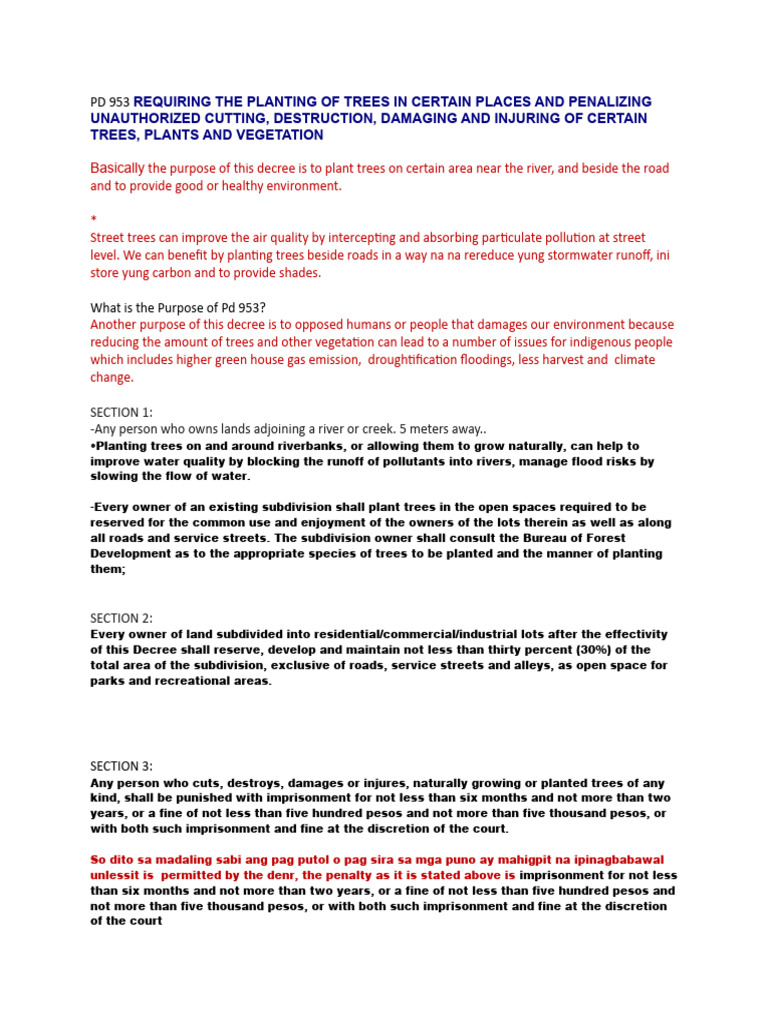 PD-953 Tayag Script | PDF | Air Pollution | Surface Runoff