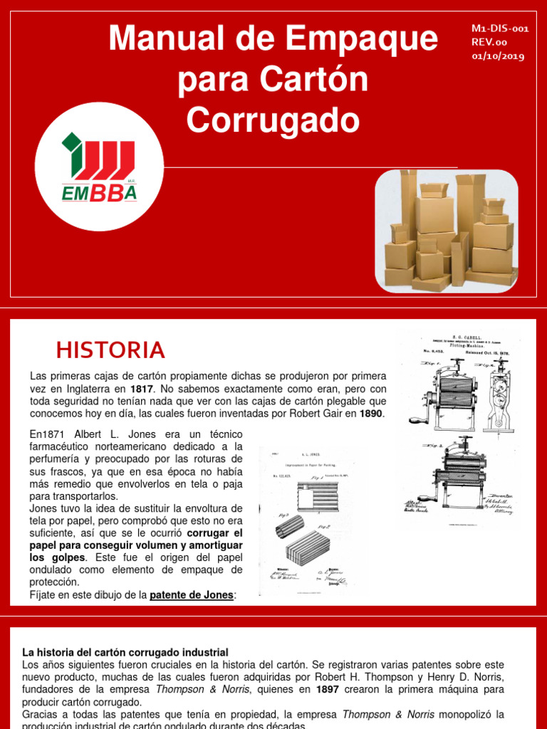 m1-Dis-001 Rev.00 Rev.00 Manual de Empaque de Carton Corrugado Embba ...