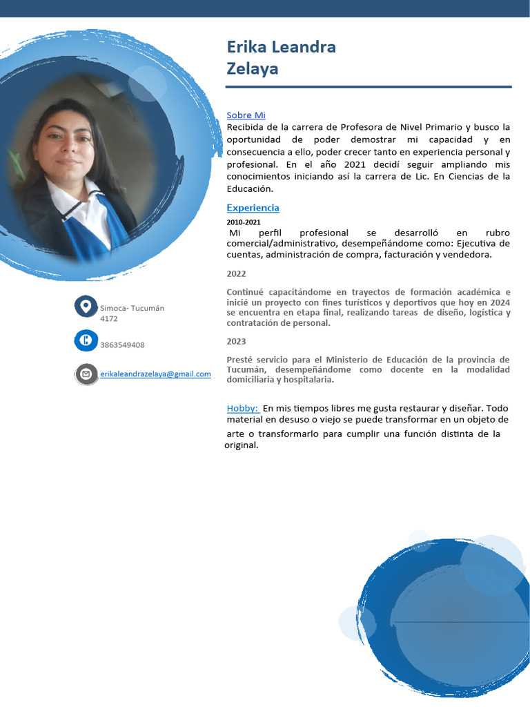 Cv Erika Zelaya | PDF