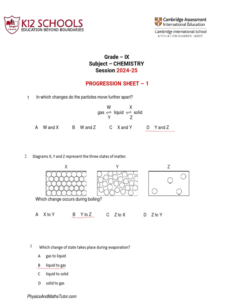 10 Cie 2 Worksheet Math | Download Free PDF | Gases | Liquids