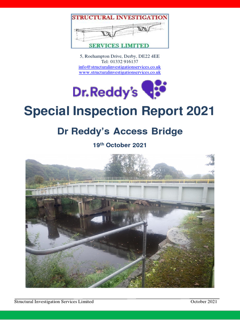 P1172 - DR Reddys Access Bridge Scour & General Report Final | PDF ...