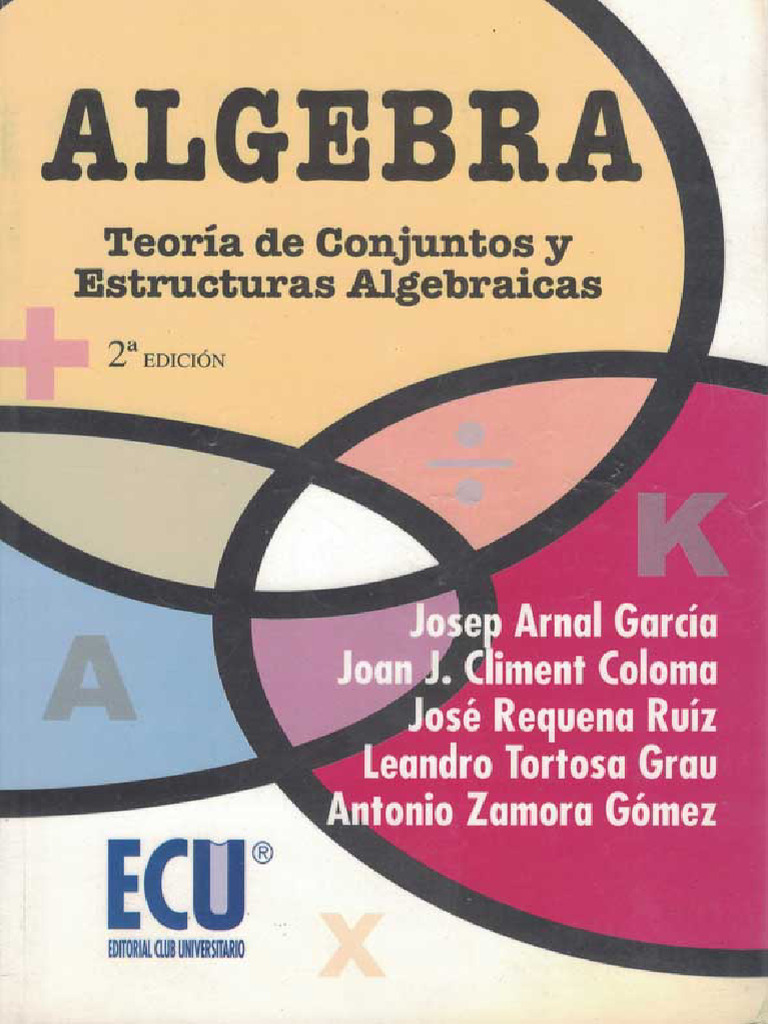 Algebra Teoria Conjunto Estructuras Algebraicas | PDF
