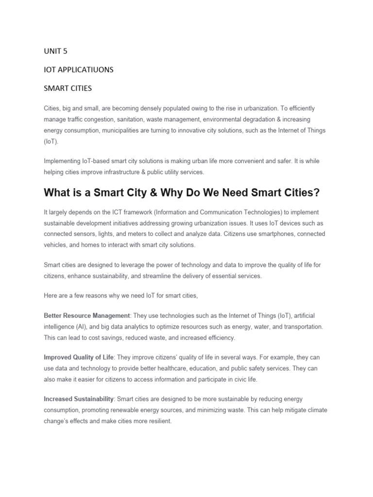 Iot Unit 5 | PDF | Internet Of Things | Computer Network