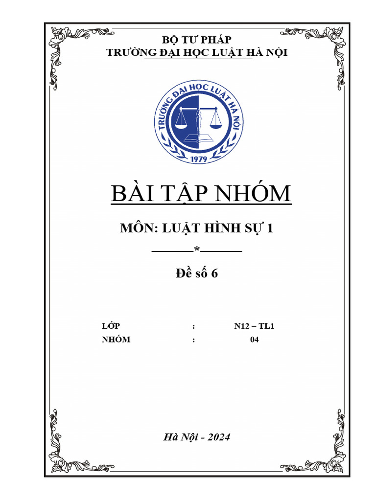BTN LHS 1 Nhóm 04 | PDF