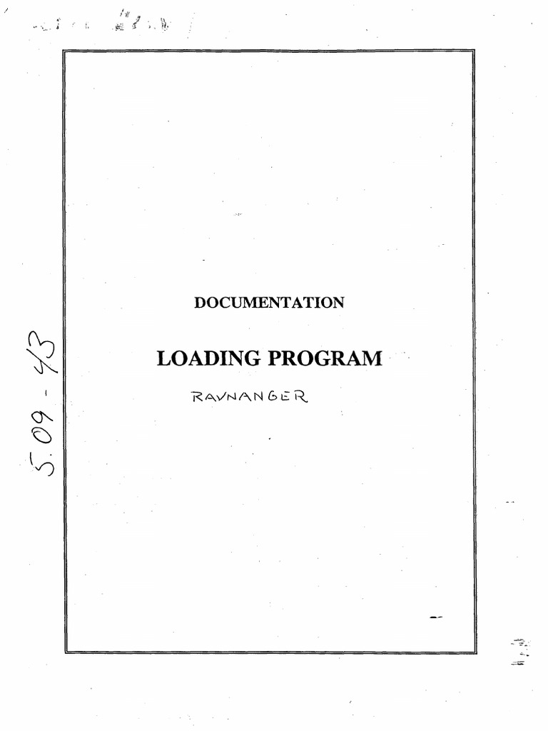 5.09-43 Old Loading Programe | PDF | Bending | Ships
