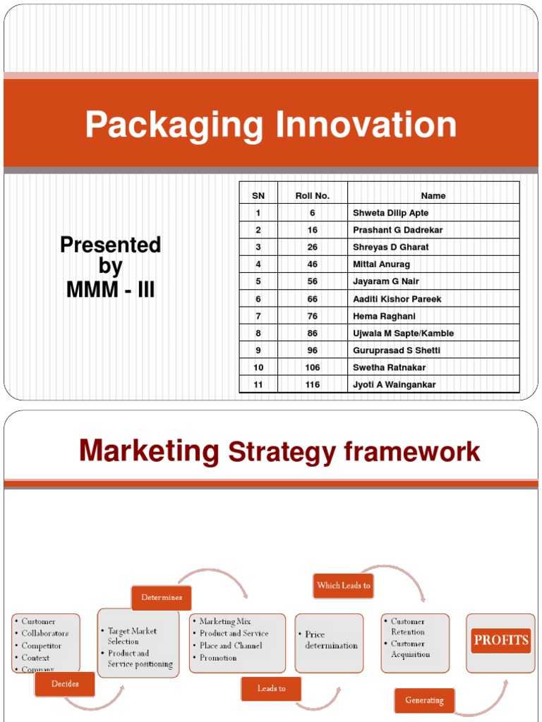 Packaging Innovation-Final PPT (23 TH Oct) | PDF | Market Segmentation ...