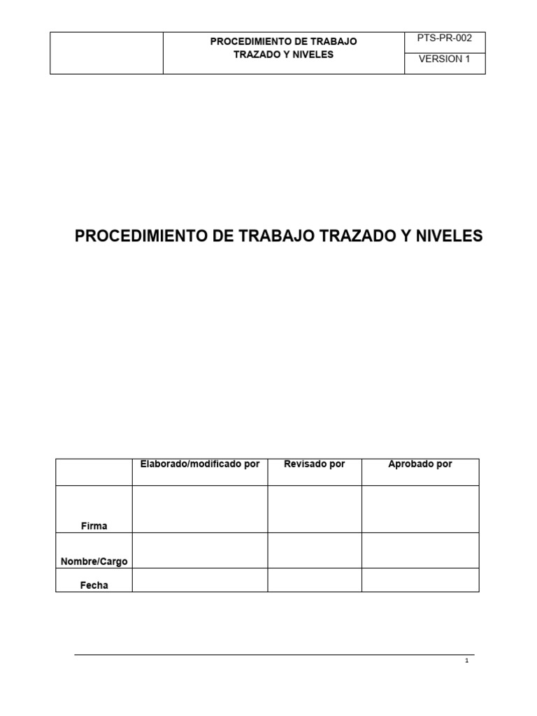 Procedimiento Trazado y Niveles | PDF | Ciencia y matemáticas | Informática