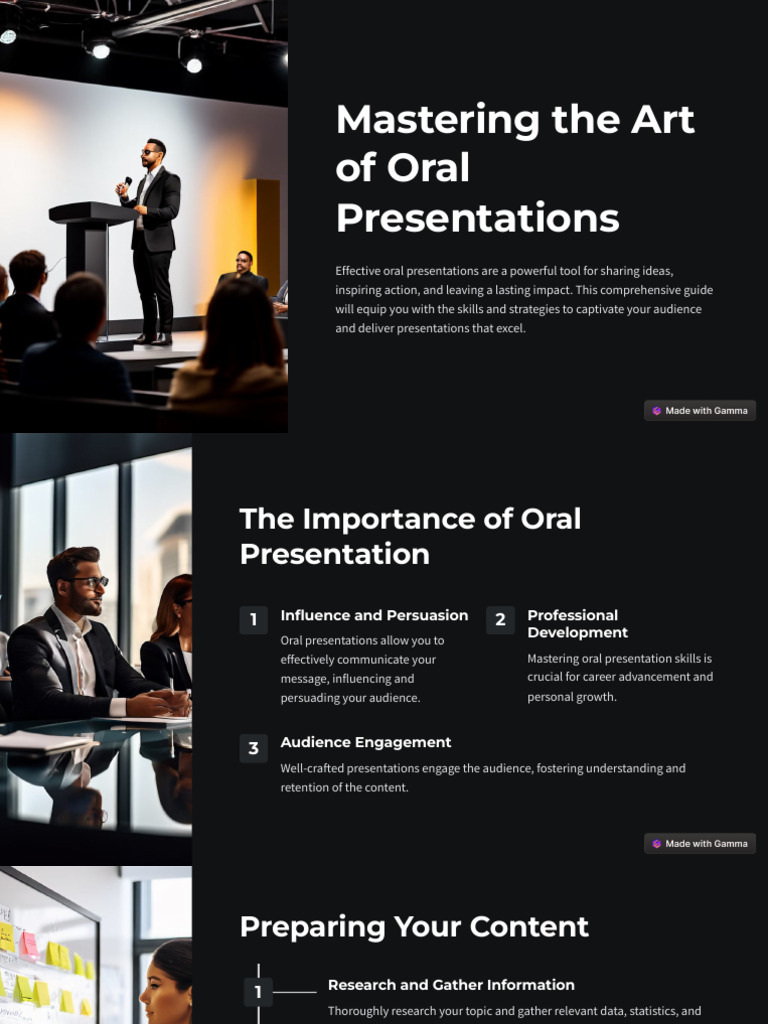 Mastering Oral Presentations Guide | PDF | Public Speaking | Multimedia