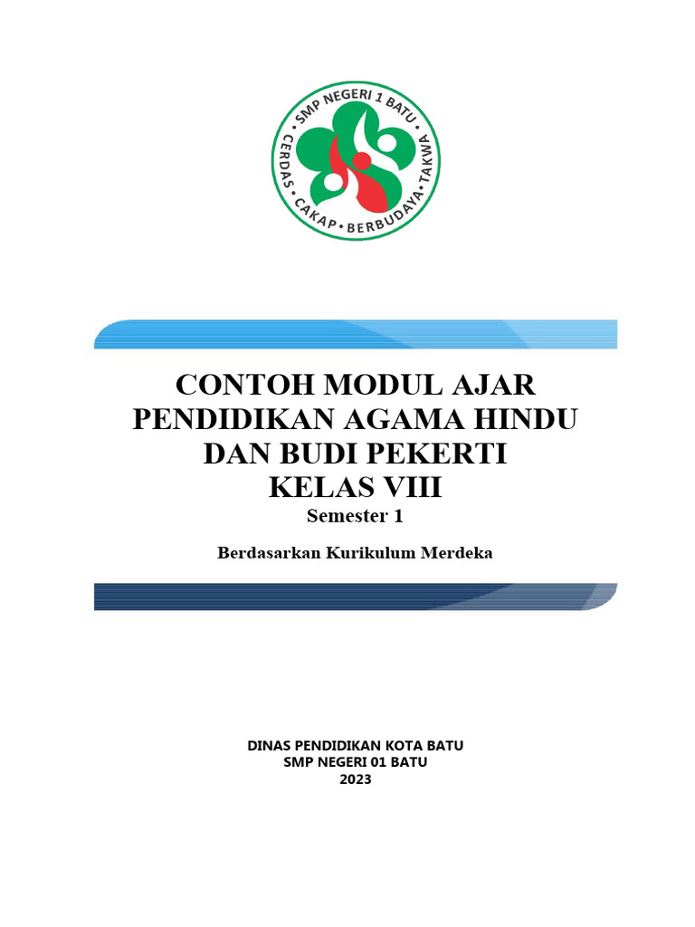 Contoh Pengerjaan LK1. Modul Ajar - Wedangga - Pertemuan I | PDF