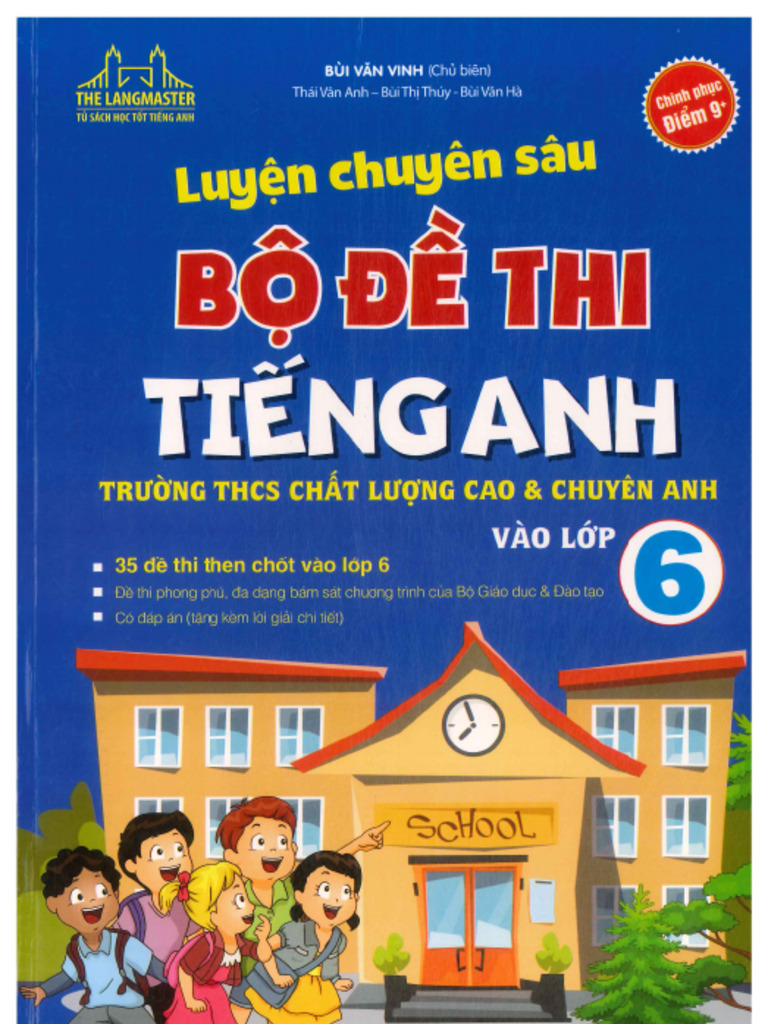 Luyện chuyên sâu bộ đề thi tiếng anh anh vào lớp 6 | PDF