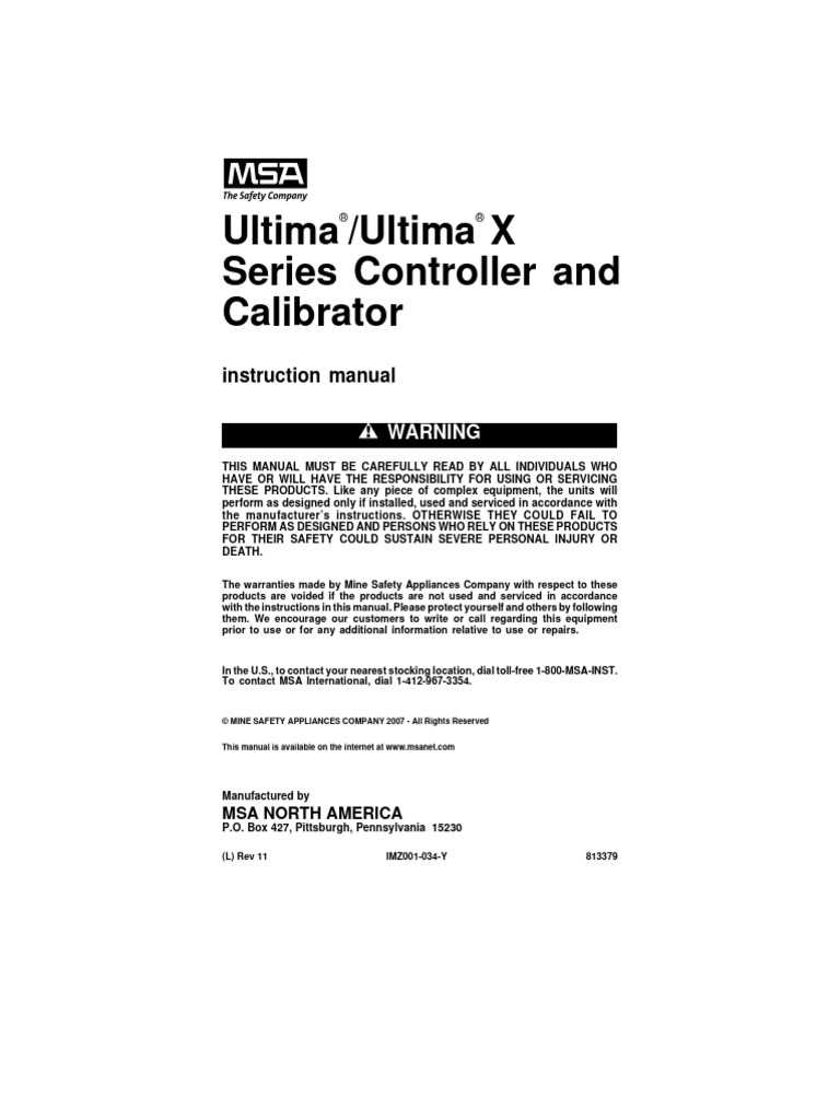 Calibrador MSA 813379 | PDF | Methyl Group | Chlorine