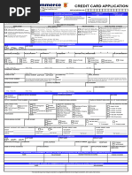 Kina Bank Visa Credit Card Application No-Cover | PDF