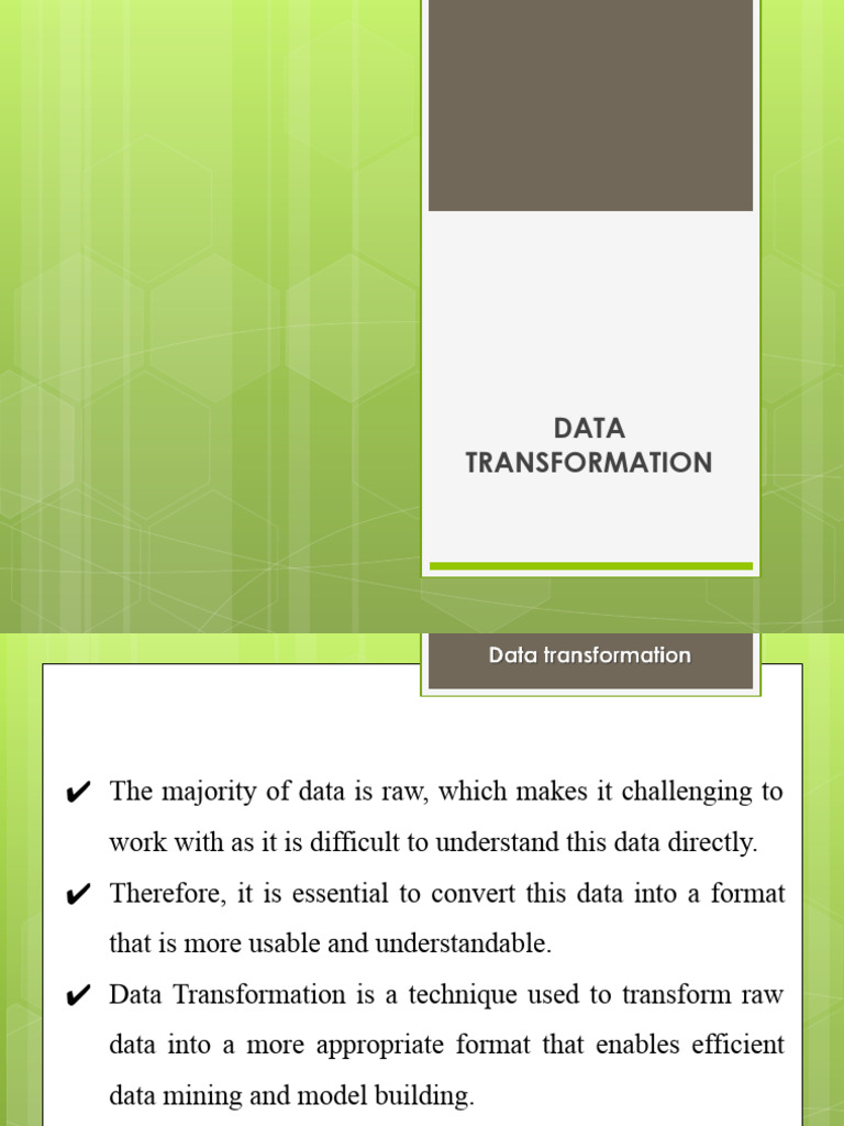 Data Transformation | PDF | Data | Standard Score