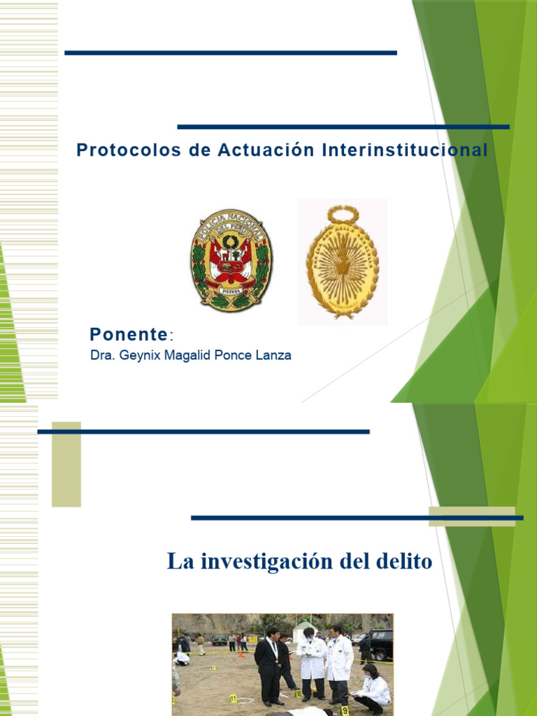 152 Diapositivas Protocolo Trabajo Conjunto PNP y Mmpp. | PDF | Fiscal | Policía