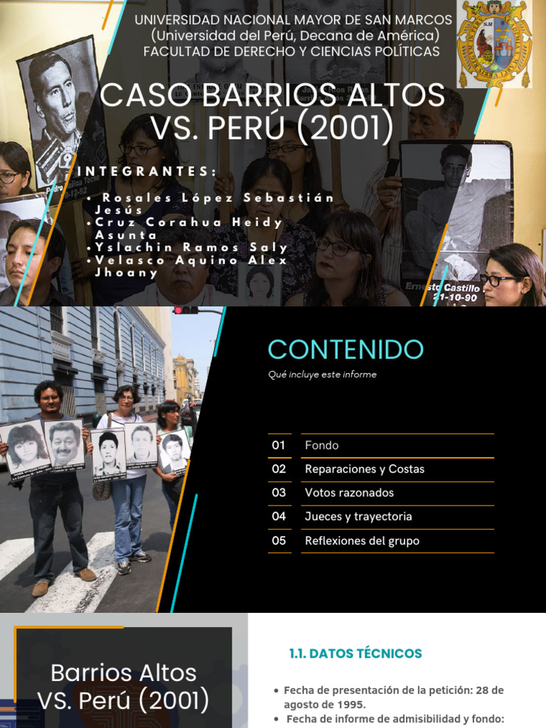 Caso Barrios Altos VS. Perú (2001) | PDF | Ley Pública | Justicia
