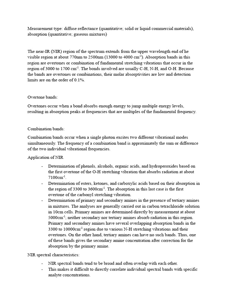 FT Nir | PDF | Infrared | Principal Component Analysis