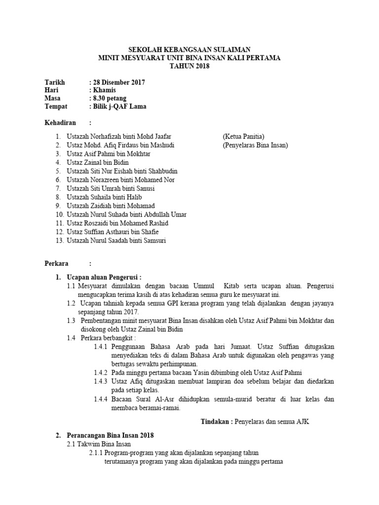 Minit Kali Ke1 | PDF