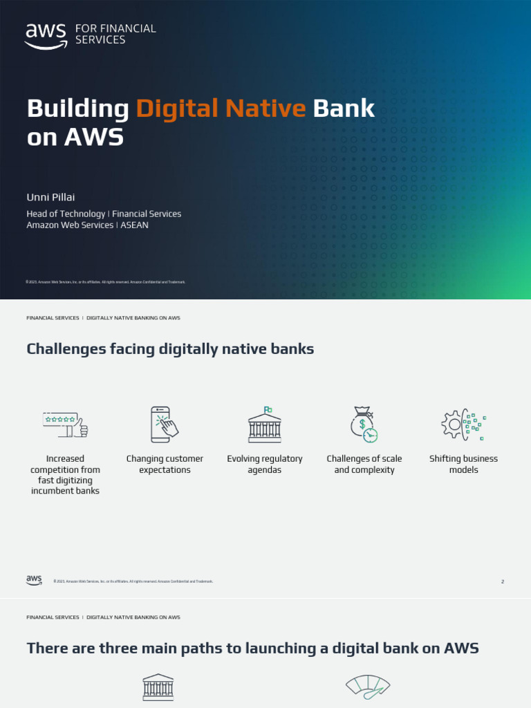 Building_a_Digital_Bank_1696692613 | PDF | Amazon Web Services | Analytics