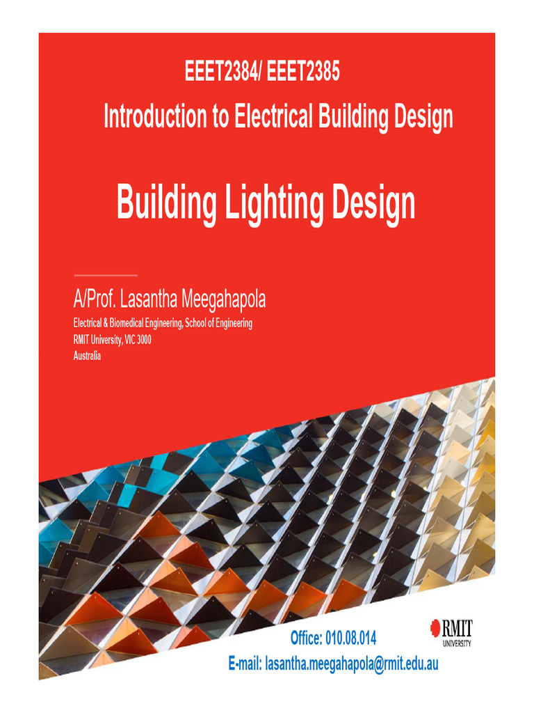Electrical Building Lighting Design | PDF | Fluorescent Lamp | Lighting