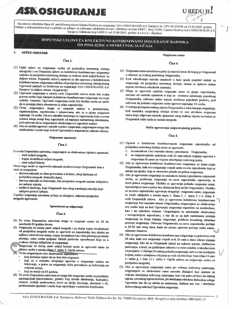 Dopunski Uslovi | PDF