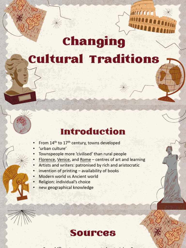Changing Cultural Traditions | PDF | Renaissance | Italy