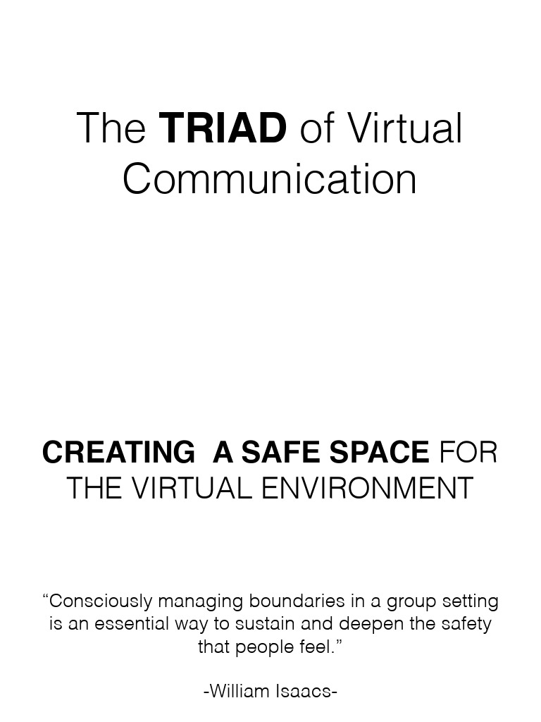 TRIAD-OF-VIRTUAL-COMMUNICATION | PDF | Learning | Communication