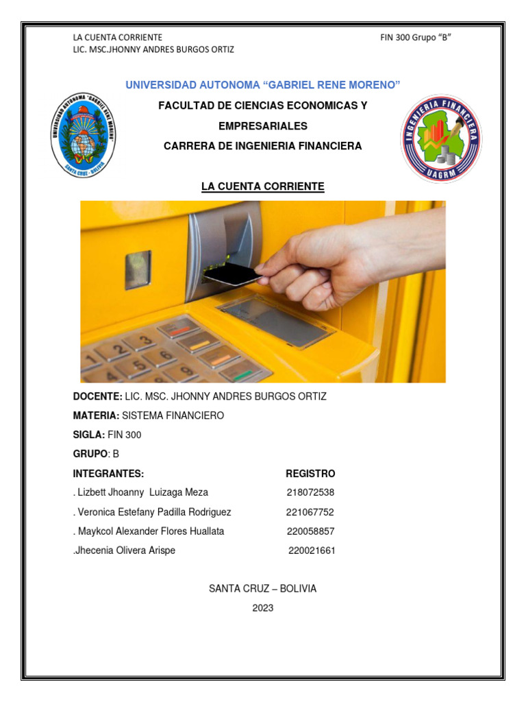 Guía de Cuentas Corrientes | PDF | Cheque | Bancos