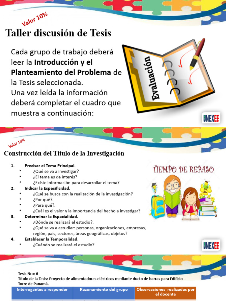 Taller Discusión de Tesis | PDF