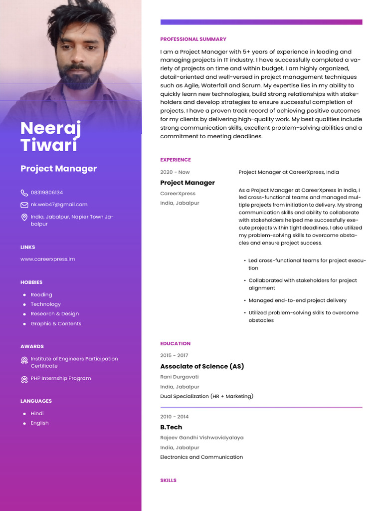 My Resume | PDF | Business | Computing