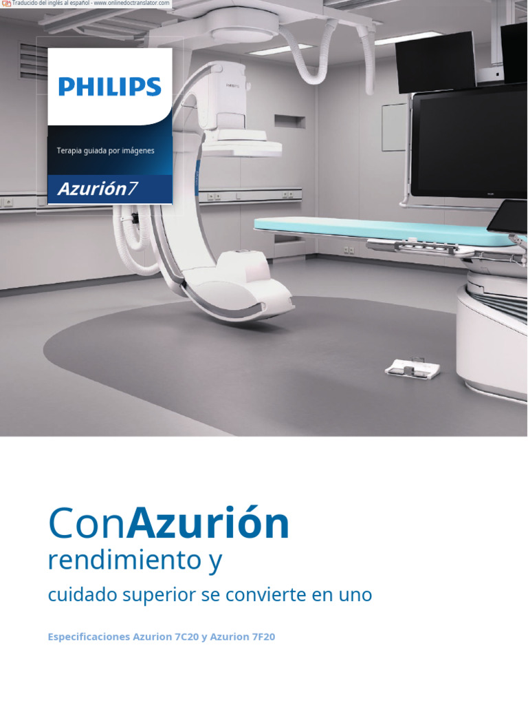 Azurion Specification 7C20 and 7F20 LR - En.es | PDF | Pantalla de ...