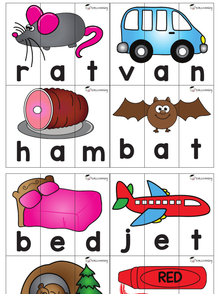 Free - CVC Picture Puzzles (PDF - Io) | PDF