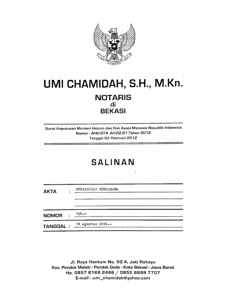 Take Over Notaris | PDF