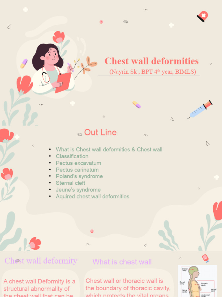 Overview of Chest Wall Deformities | PDF | Thorax | Clinical Medicine