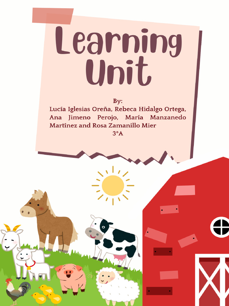 Teaching Unit on Farm Animals in English | PDF | Learning | Second Language